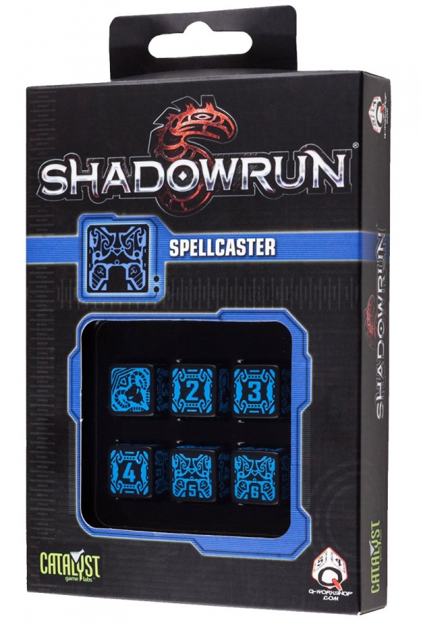 Dice Set - Shadowrun: Spellcaster - d6, 6 st - WorldofBoardGames.com