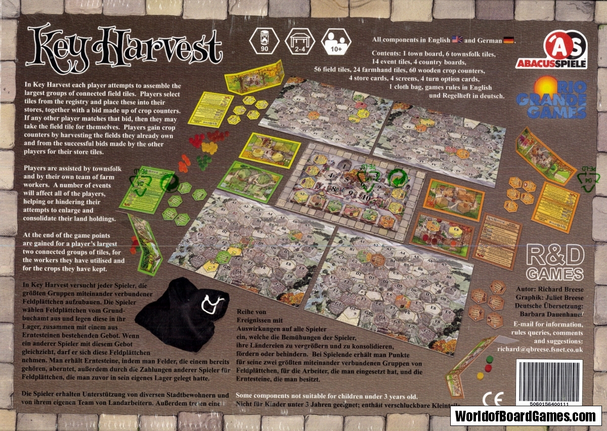 Key Harvest - WorldofBoardGames.com