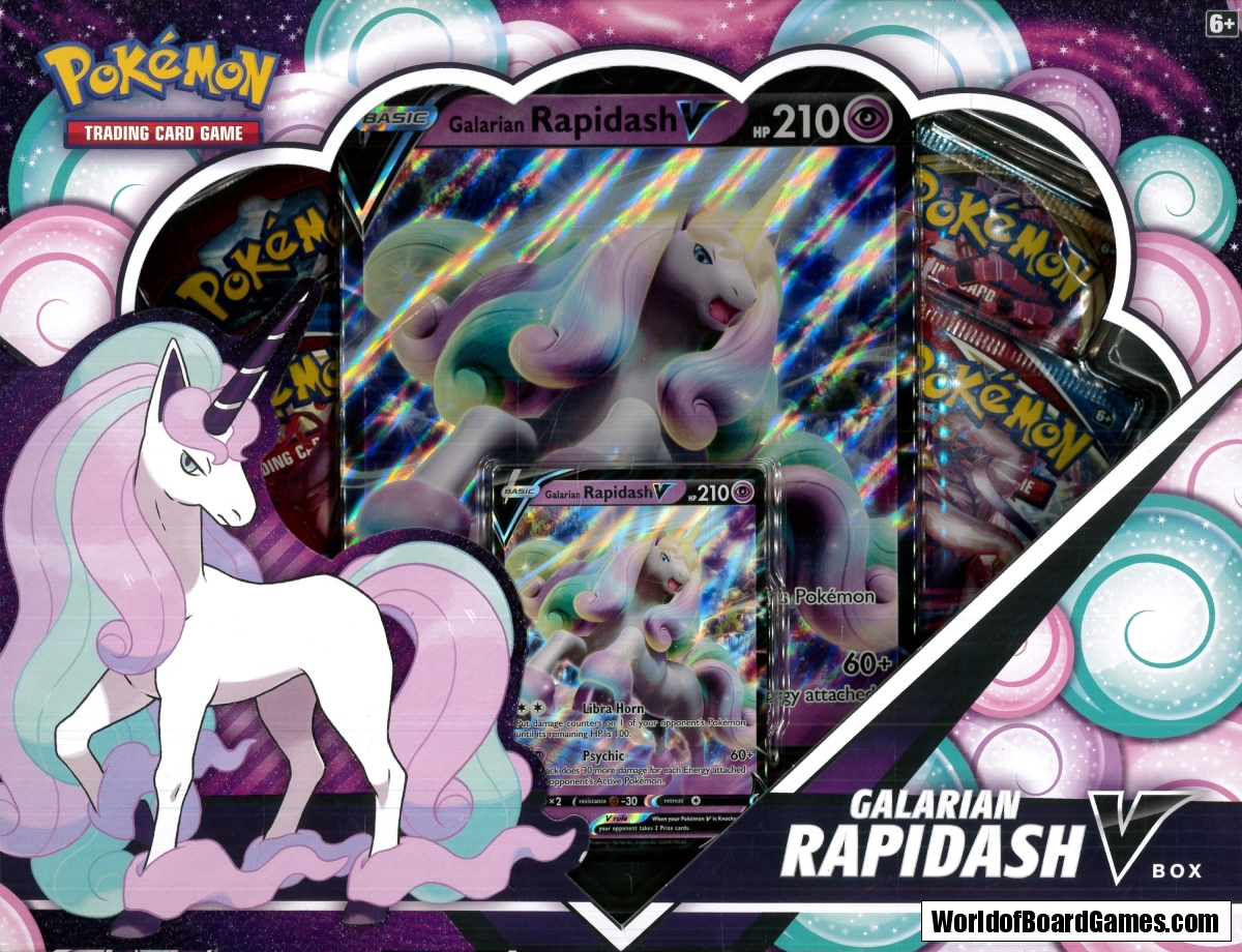 Pokemon TCG: Galarian Rapidash V Box - WorldofBoardGames.com